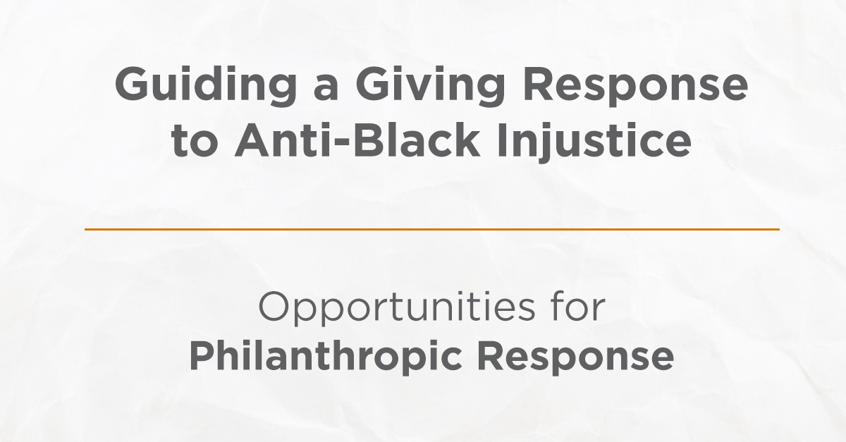 Guiding a Giving Response to Anti-Black Injustice | Bridgespan