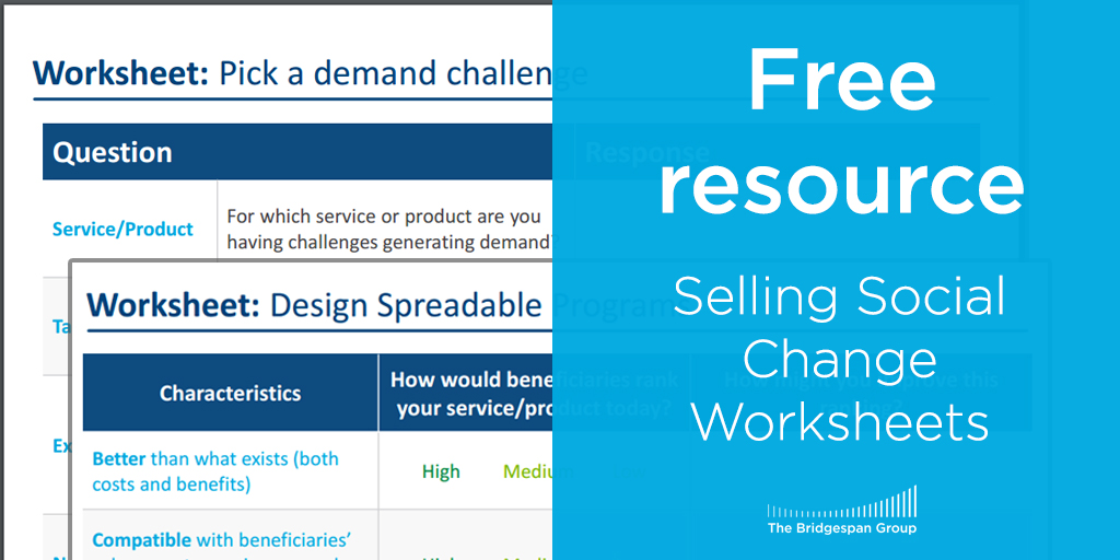 Selling Social Change Resources | Bridgespan