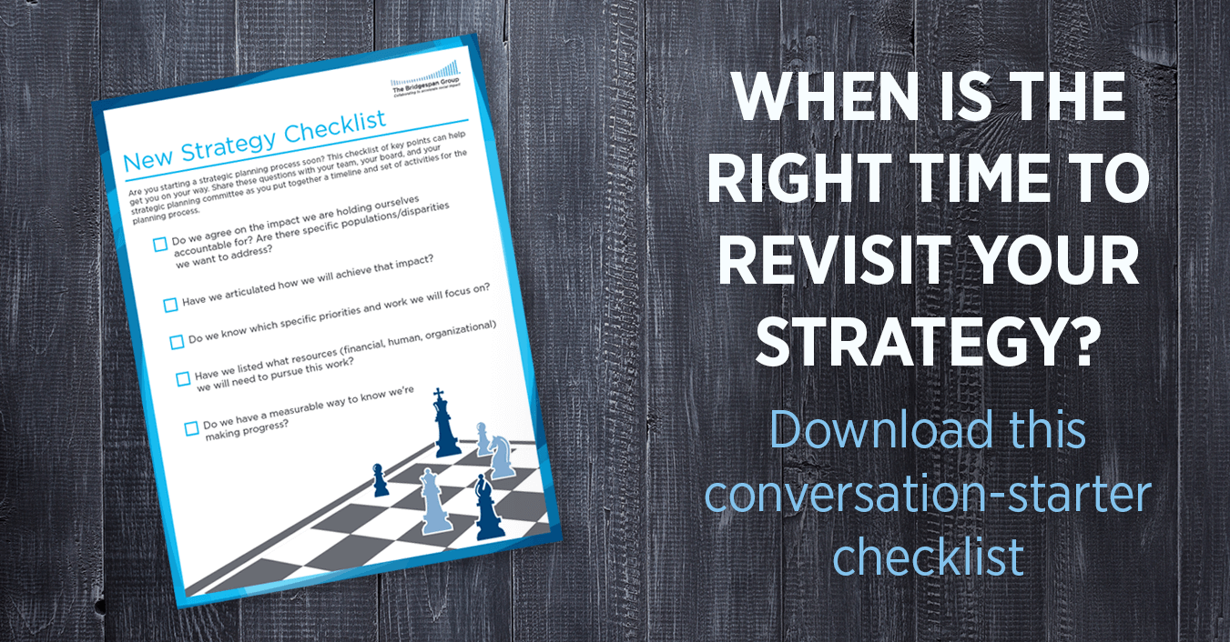 The best time to say Yes: how strategic planning can help | Bridgespan