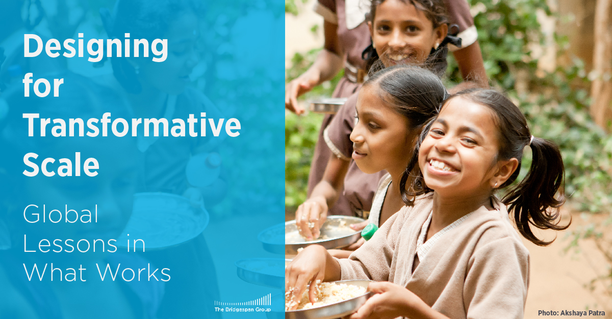 Designing for scale: global lessons in what works | Bridgespan