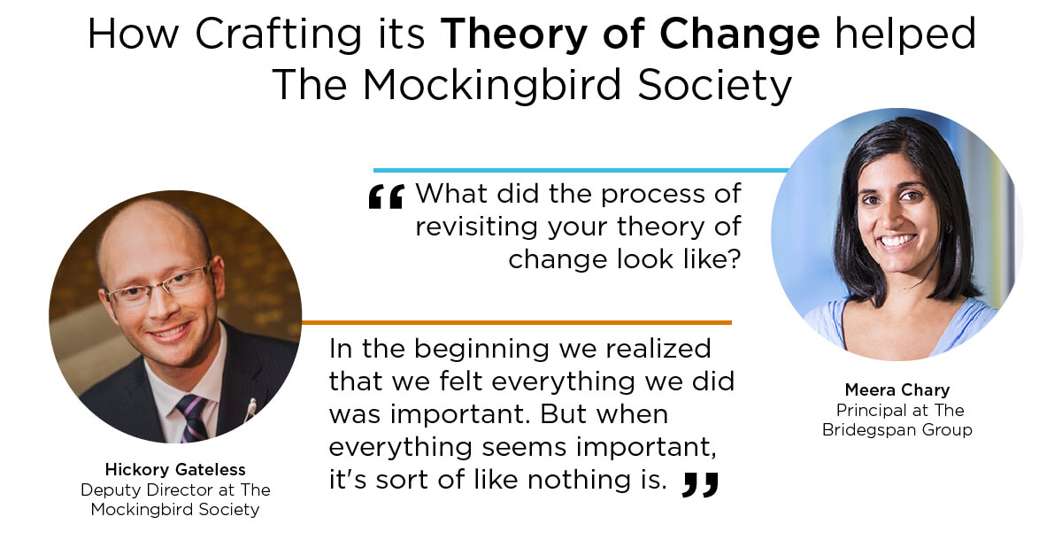 How The Mockingbird Society Crafted Its Theory of Change | Bridgespan